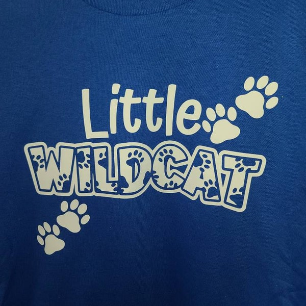 Wildcat SVG, Paw Print SVG, Little Wildcat, Elementary School Monogram ...