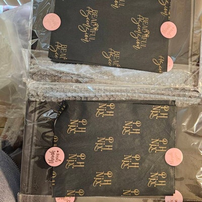 50-1000pcs Custom Clear Shopping Bags With Logo for Boutique Custom ...