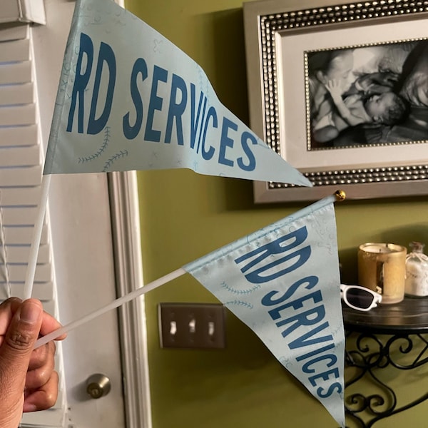 Lots of 5, 25, 100 or 200 Custom Pennants, Pennant Decor, Custom Flags ...