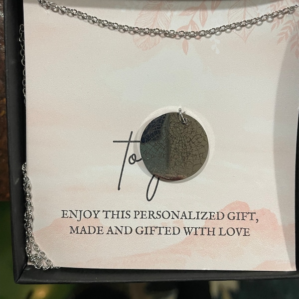 Personalized Night Sky Star Map Necklace, Star Map Necklace for Your ...