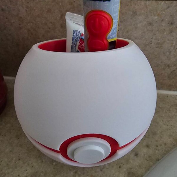 Pokeball Pen/pencil Holder Pokemon Inspired - Etsy