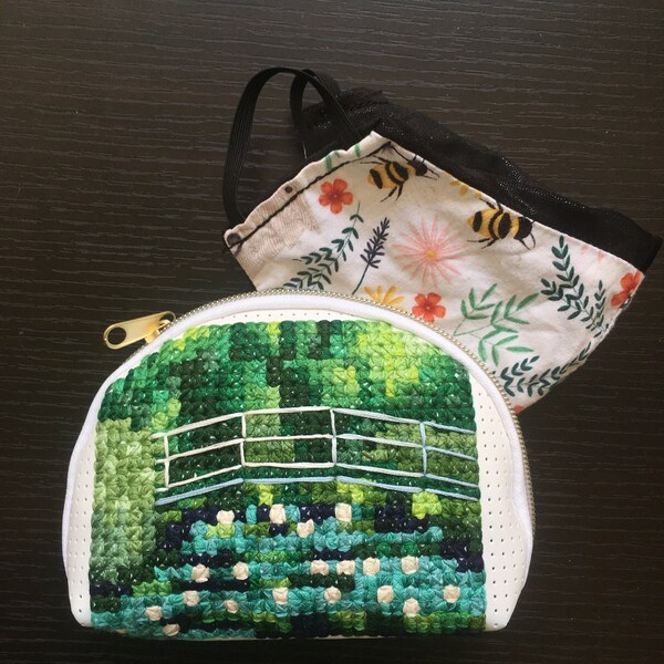 Monet Japanese Bridge, Small Mini Art Cross Stitch Pattern - Etsy