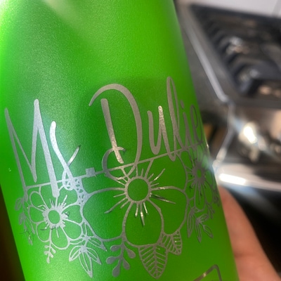 Monogram Decal Sticker for Hydro Flask Tumbler Water Bottle - Etsy