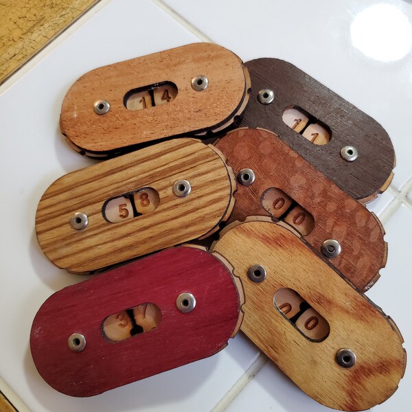 Hardwood Life Counters - Perfect for Magic the Gathering, Dungeon's ...