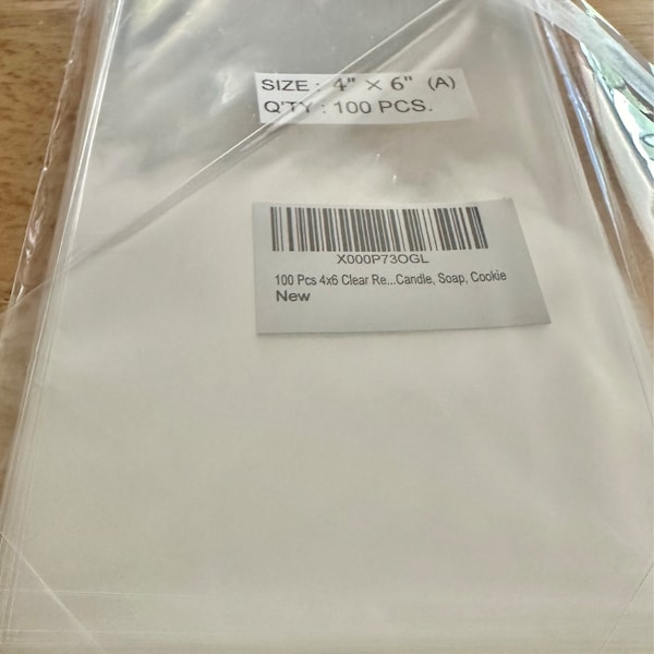 100 Clear Clear Poly Bags Large Plastic 1 Mil Flat Open Top Packing