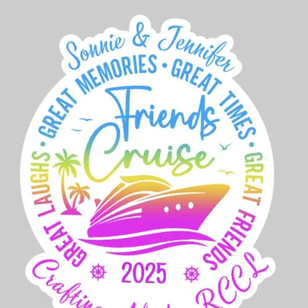 Personalized Cruise Door Magnet Family Names Vacation Cruise Squad ...