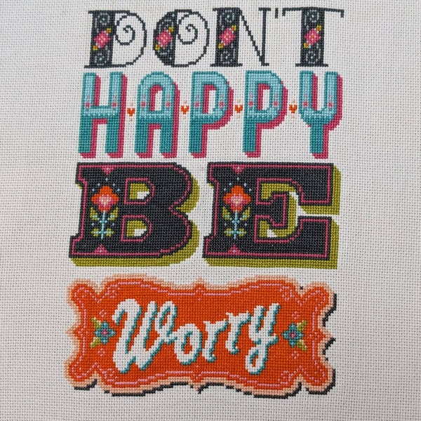 Be Happy - Cross Stitch Pattern (digital Format - PDF) - Etsy