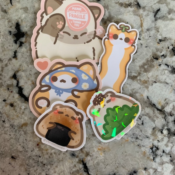 Please Handle With Love FRAGILE Sticker | Cat Meme Stickers | Kawaii ...