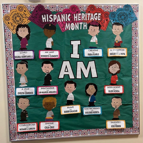 Hispanic Heritage Month Bulletin Board - Interactive Posters - Etsy