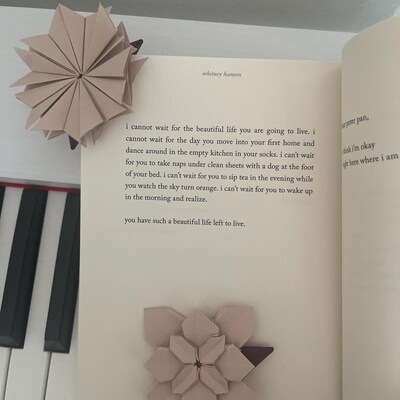 Cappuccino Metallic Origami Card With Insert and Envelope Handmade ...