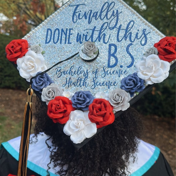 Finally Done With This B.S. Graduation Cap Topper - Etsy