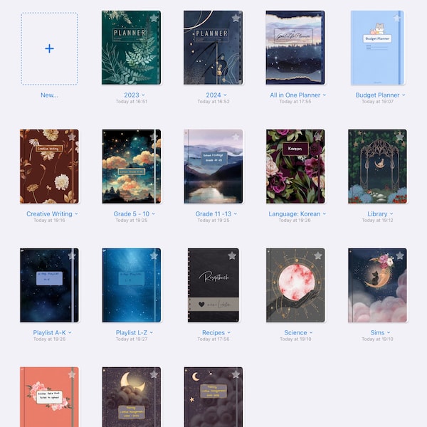 Printable Planner Cover Page Insert | Editable PDF Files in A5 A4 ...