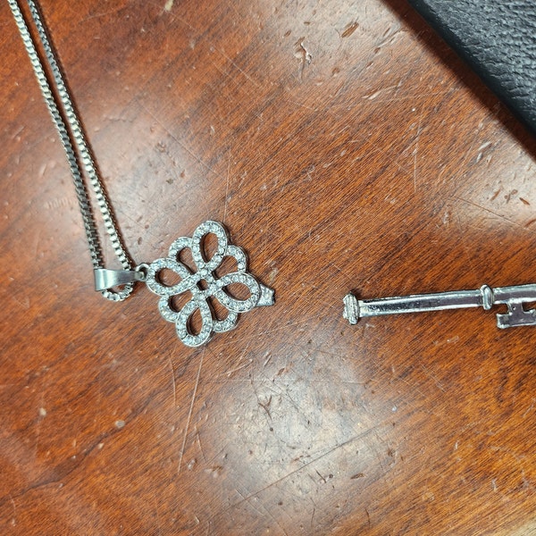 Green Four Leaf Clover Pin Brooch Created in Shiny Green Enamel Finish and With a Gold Plated ...