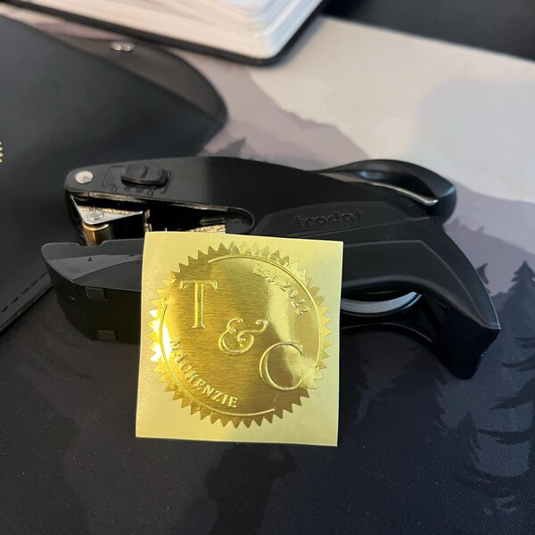 Personalized Embosser Stamp, Custom Embosser Stamp, Personalized ...