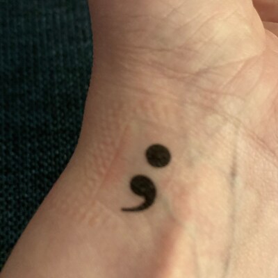 20 Semicolon Temporary Tattoo Tiny / Fake Tattoos / Set of 20 - Etsy