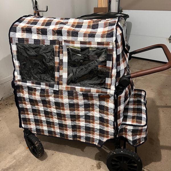 Waterproof Stroller Wagon Cover | All-weather Canopy With Windows - Etsy