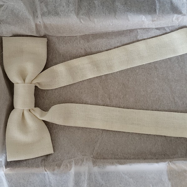 Chiffon Hair Bow Blue Bow With Pointed Tail Accessory for Girl Medium ...