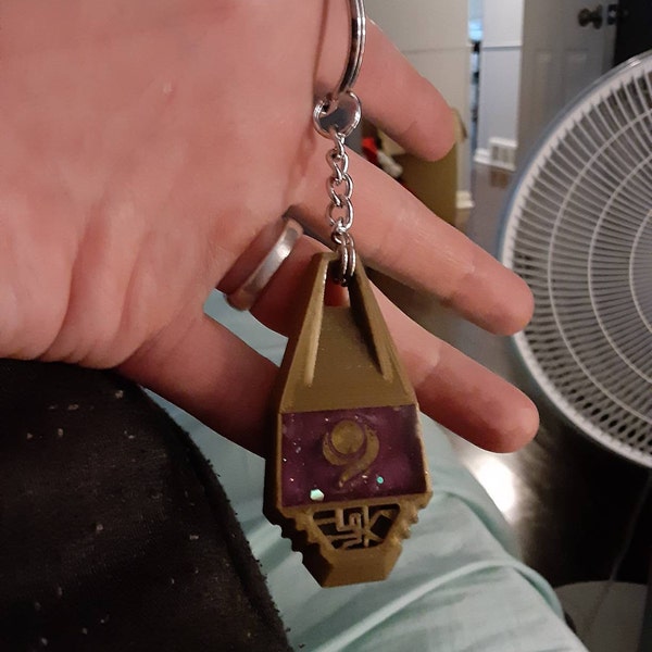 D.va Pendant Keychain Overwatch 3d Print Keyring Gold Pink Geek Gamer ...