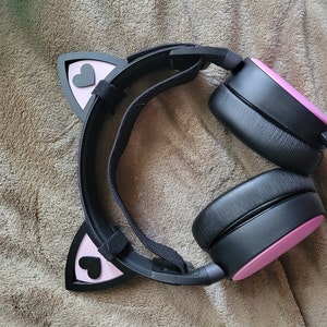 Cat Futuristic Mecha Robot Ears for Headset Headphones black - Etsy