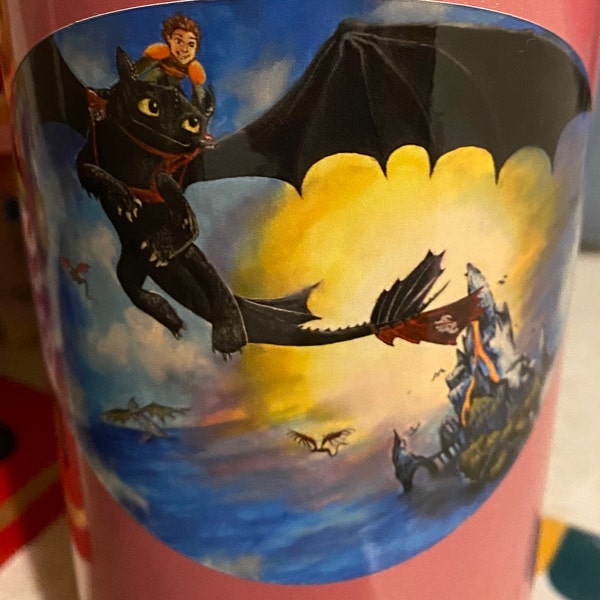 Toothless and Hiccup- How to Train Your Dragon Waterproof Vinyl Sticker ...