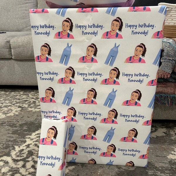 Ms Rachel Personalized Birthday Wrapping Paper, Ms Rachel Kids Birthday ...