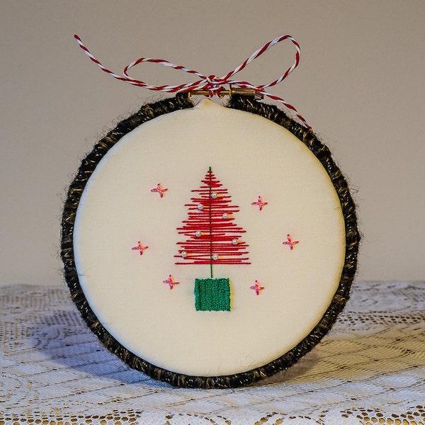 Bitty Brush Trees Ornament Digital Pattern Hand-embroidery, Stitching ...