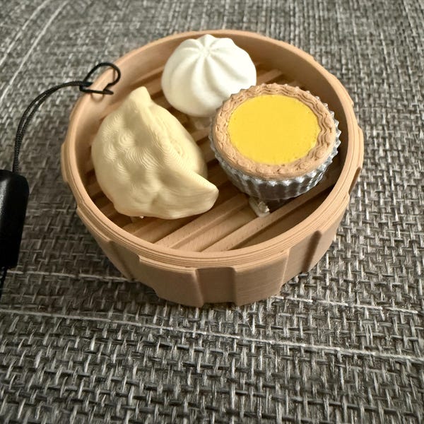 Dumpling Dim Sum Keyboard Fidget Toy: 3-switch Stress Relief - Etsy