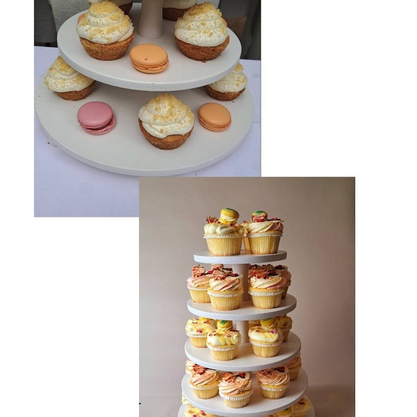 CAKE STAND Wood Wedding Brown Rustic Cake Plate 10/12/13/14/15.5/17/18 ...