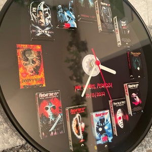 Handmade VHS Clock | Upcycled VHS Tape Art | Retro Wall Decor | Unique ...
