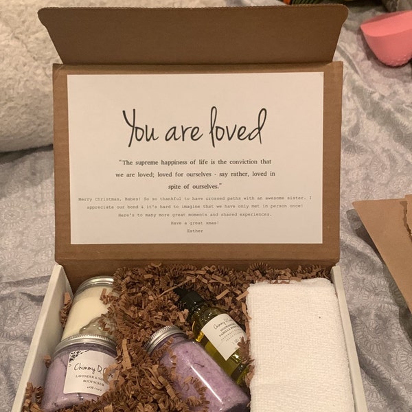 Hug in A Box, Encouragement Gift, Mom Gift Set, Hygee Gift Box, Self ...