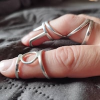 Long Rectangle Ring 925 Sterling Silver Rectangle Ring - Etsy Australia