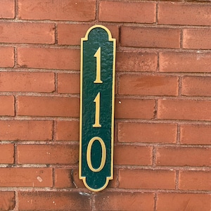 10 Inch Modern House Numbers & Letters, Floating or Flush, Durable ...