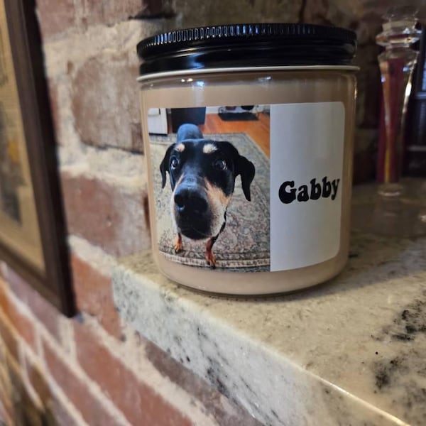 Personalized Photo Candle, Custom Photo Candle, Picture Candle, Add ...