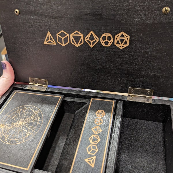 Engraved Dice Tray Conan the Barbarian Snake Dice Box Character RPG Box ...