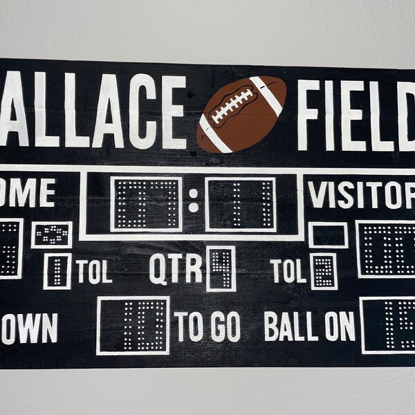 Football Scoreboard | All Sizes | Personalized Sports-themed Room ...