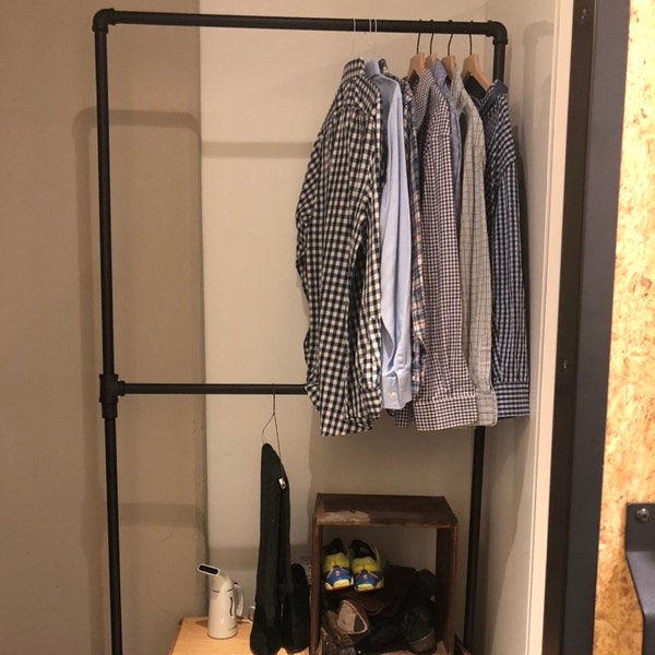 Clothes Rack | Double Rail Clothing Rack | Garment Rack | Industrial ...