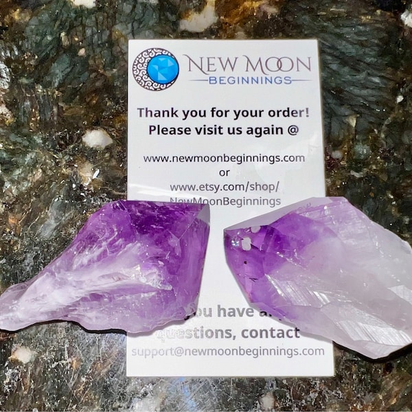 Raw Amethyst Crystal Point With Root (~1" - 4") - Amethyst Points - Raw ...