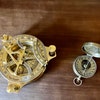 Brass Sundial Desk Compass - Old Vintage Antique Pocket Style ...