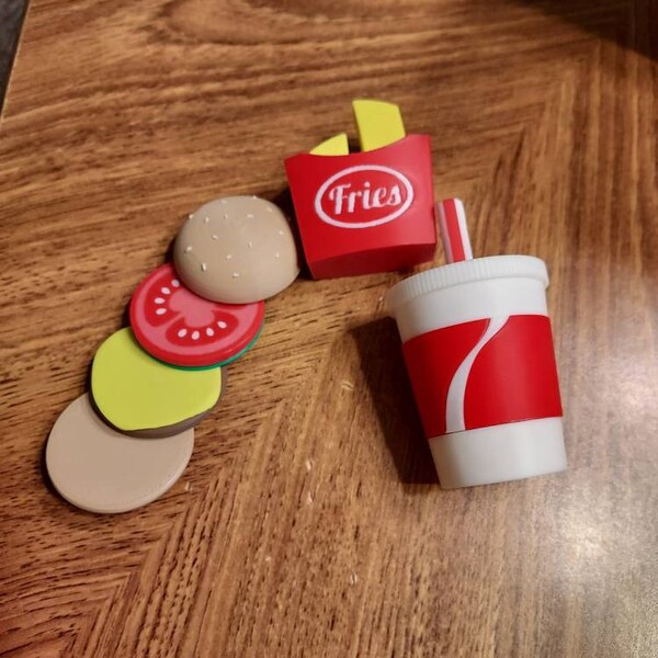 Cheeseburger Magnetic Fidget Toy 4 Piece Magnetic Slider Stim Toy ...