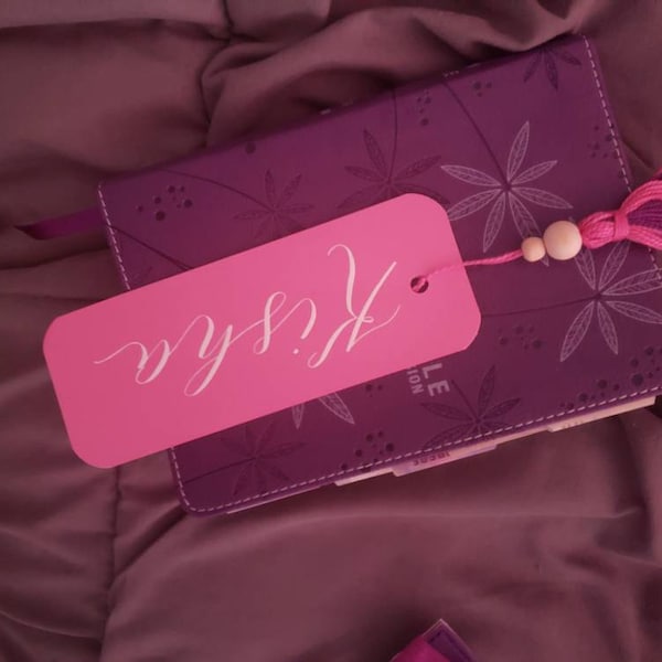 Personalized Bookmarks, Calligraphy Bookmarks, Custom Tassel Bookmarks ...