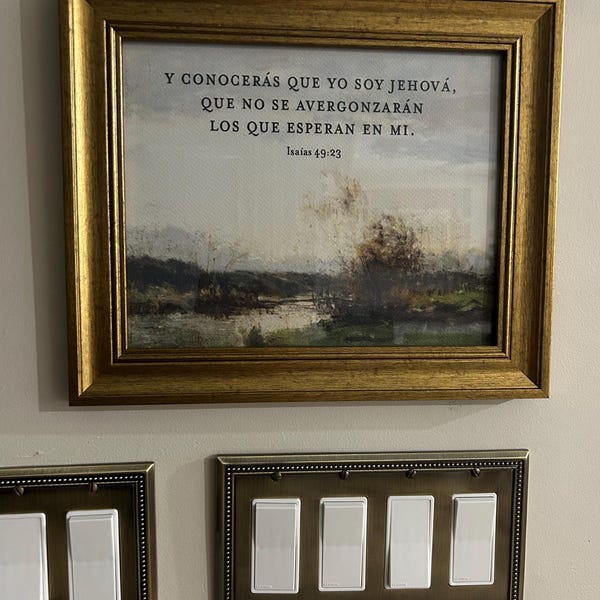 Christian Wall Art Framed Scripture Framed Bible Verse Print Landscape ...