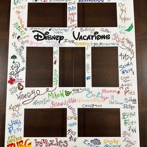 Disney Photo Mat Mat Board Disney Characters Disney Autograph Disney ...