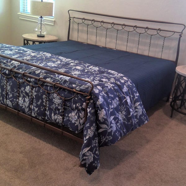 Antique Iron Industrial Style Elemental Dreams Bed IRIS | Industrial ...