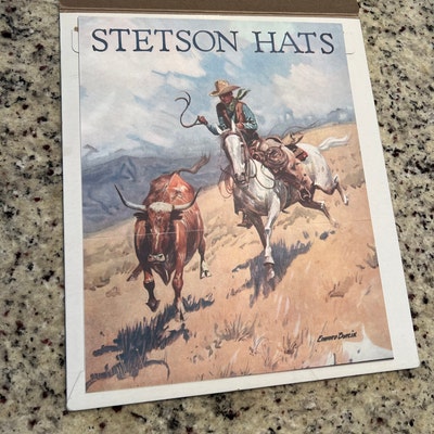 Vintage Cowboy Wall Art Vintage Stetson Hats Poster Vintage Southwest ...
