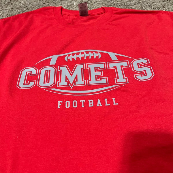 Comets Football Svg Dxf Png Eps Cricut Cutfile School Football Cheer ...