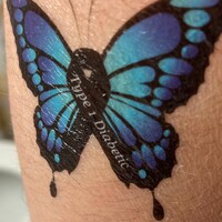 Type 2 Diabetic Medical Alert Temporary Tattoo - Etsy Canada