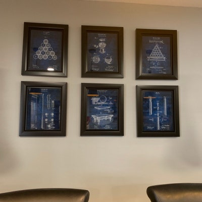 Billiards Pool Room Decor Set of 6 Art Prints Billiards Balls Pool ...