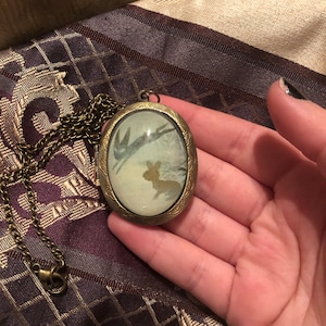 Watership Down Locket. Fiver and the Black Rabbit - Etsy