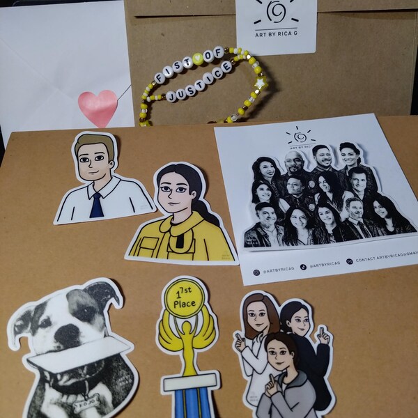 The Rookie Stickers, Cartoon Stickers, Angela, Nyla, Celina, Aaron ...