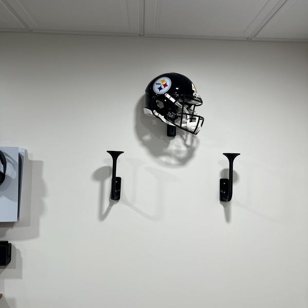 Full Size Helmet Holder, NFL, Mount, Hanger, Screw Mount, Football ...